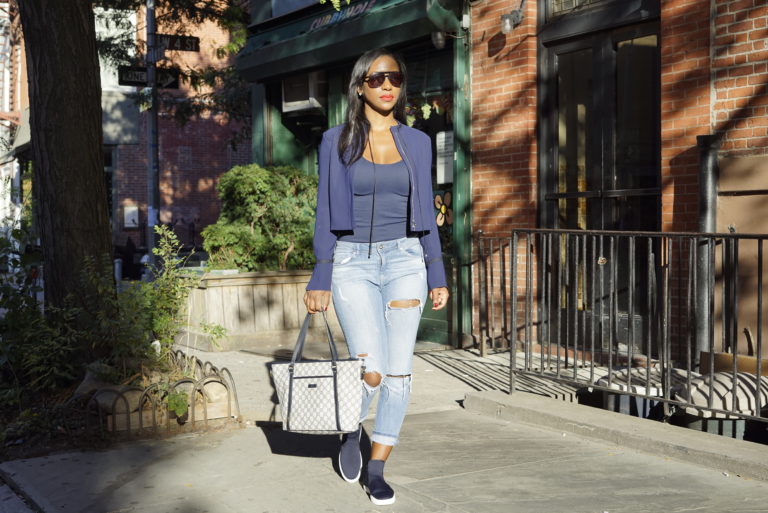 Casual Fall Navy Outfit - Bestkeptstyle